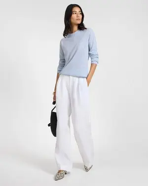 Onia Lyocell Blend Wide-leg Trouser - Stone