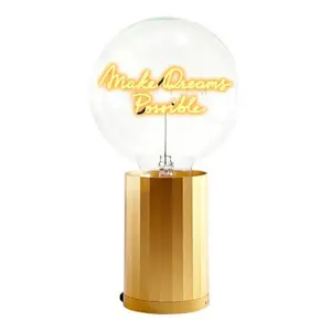 MITB Make Dreams Possible Portable Table Lamp - Gold