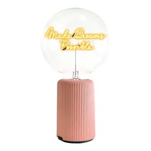 MITB Make Dreams Possible Portable Table Lamp - Pink
