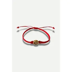 DANIELA MILLAN JEWELRY 18k Gold-plated Brass Charm Bracelet - Red