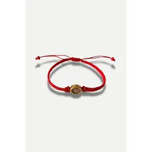 DANIELA MILLAN JEWELRY 18k Gold-plated Brass Charm Bracelet - Red