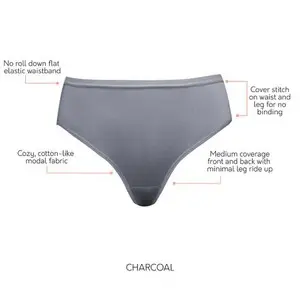 Parfait Cozy Hipster Briefs - Charcoal