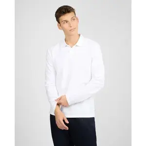 Onia Long Sleeve Pique Polo - White