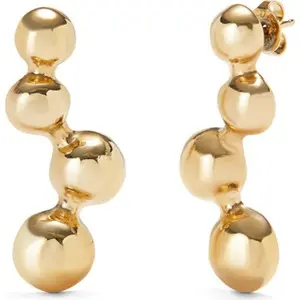 UNODE50 Drop Earrings With Beads - Gold