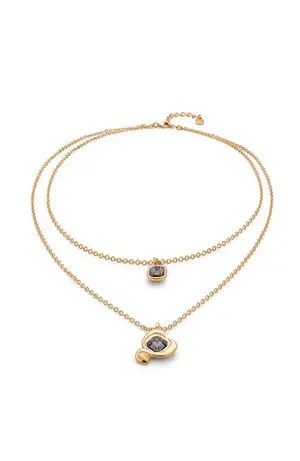 UNODE50 Multi-layer Pendant Link Chain Necklace