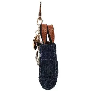 True Religion Mini Denim Tote Bag Charm