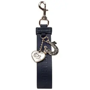 True Religion Bag Charm Keychain - Navy