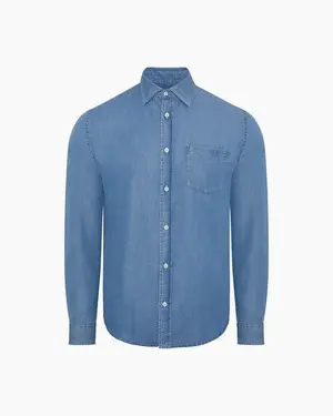 Onia Denim Chambray Long Sleeve Shirt