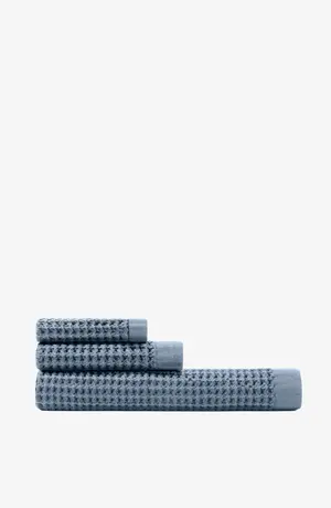 ONSEN Waffle Bath Sheet Set - Denim