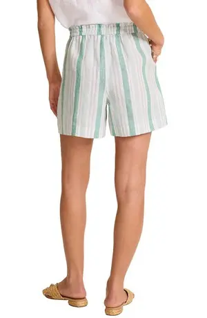 Tommy Bahama Seabright Stripe Linen Drawstring Shorts
