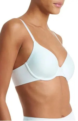 Natori Everfit Seamless Convertible T-shirt Bra - Sky Green
