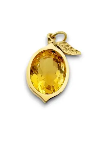 LESLIE PAIGE Citrine Charm - Gold/yellow