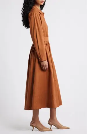 FREEMARKET Long Sleeve Shirt Dress