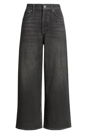 Rag & Bone Cotton Terry Wide Leg Pants