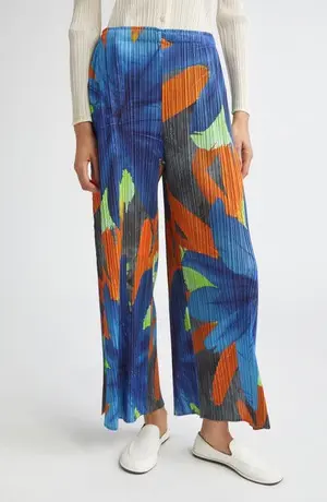 Issey Miyake Printed Pants For Women