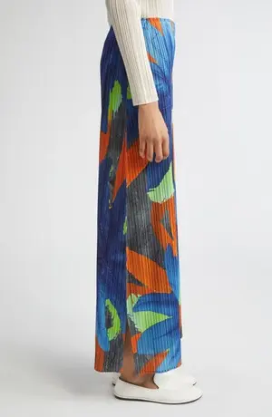 Issey Miyake Carnival Pleated Wide Leg Pants