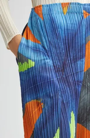 Issey Miyake Carnival Pleated Wide Leg Pants
