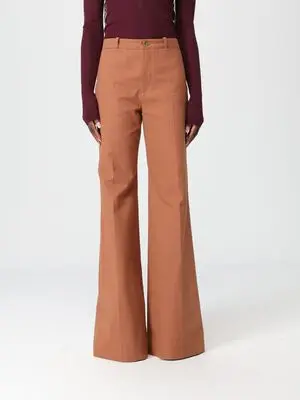Chloé Wide Leg Tailored Trousers - Brown
