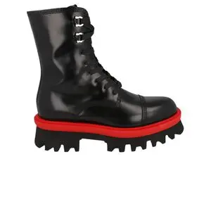 FERRAGAMO Kira Leather Combat Boot