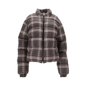 Off-White Spray Check Flannel Down Jacket