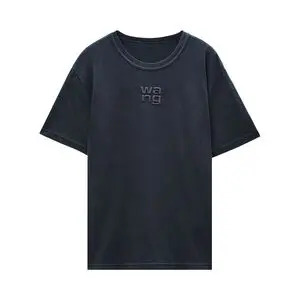 Alexander Wang Short-sleeve Tee With Hotfix Logo
