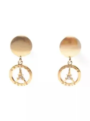 Celine 1980-2000s Eiffel Tower Clip-on Earrings - Gold