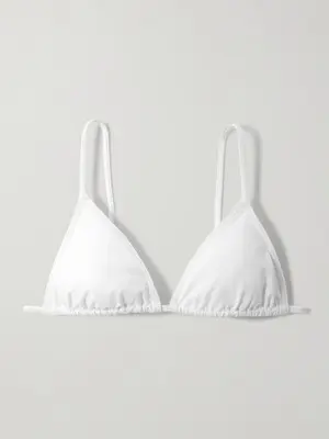 ERES Les Essentiels Mouna Triangle Bikini Top - White