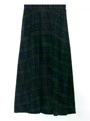 Maje Plaid-check A-line Skirt
