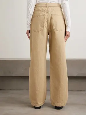 Ossou Lariat Draped Mid-rise Wide-leg Jeans