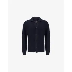 Boggi Milano Ribbed Knitted Merino-wool Jacket