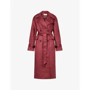 4TH & RECKLESS Wallace Belted Faux-suede Coat