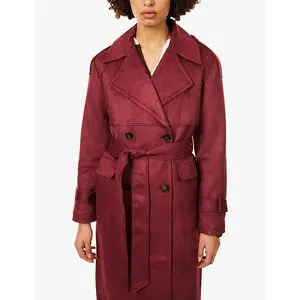 4TH & RECKLESS Wallace Belted Faux-suede Coat