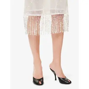 REFORMATION Cherra Fringed Sequin Midi Dress