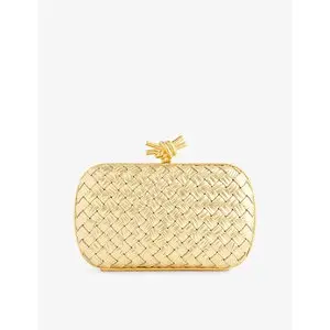 Bottega Veneta Gold Tone Clutches