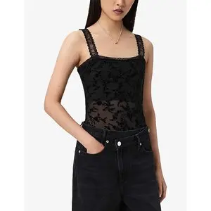 ALLSAINTS Charli Logo-strap Bodysuit