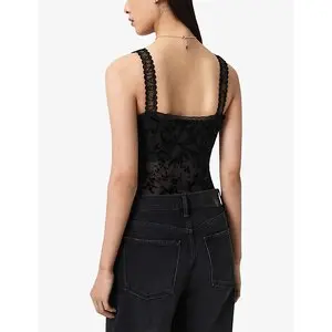 ALLSAINTS Charli Logo-strap Bodysuit