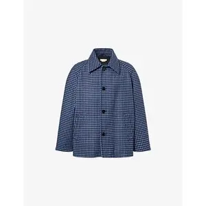 Marni Check-print Relaxed-fit Wool Jacket