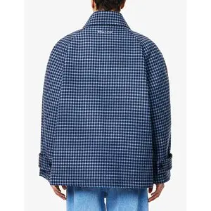 Marni Check-print Relaxed-fit Wool Jacket