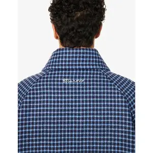Marni Check-print Relaxed-fit Wool Jacket