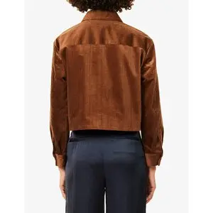 Theory Cropped Cotton-blend Jacket