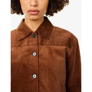 Theory Cropped Cotton-blend Jacket