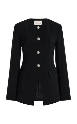 Lafayette 148 New York Cluster-button Crepe Jacket