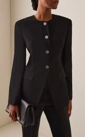 Lafayette 148 New York Cluster-button Crepe Jacket
