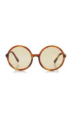 Miu Miu Round-Frame Sunglasses Brown