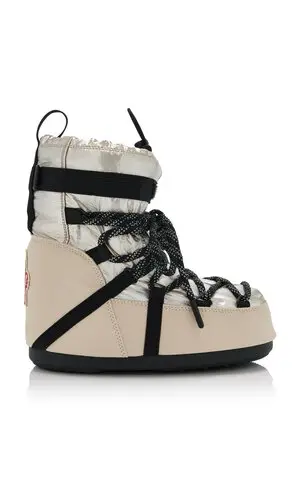 Moncler X Moon Boot Icon Low Gaiter Snow Boots - Silver