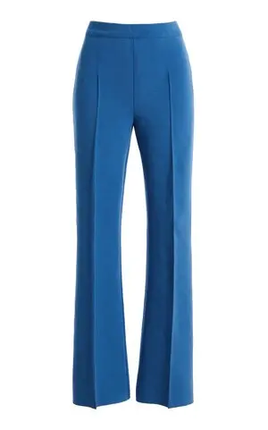 HIGH SPORT Kick Flare Merino Wool Blend Pants - Blue