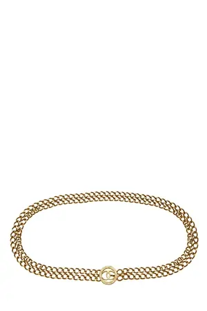 Chanel Sunburst Double Chain Belt - Gold