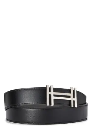 LOUIS VUITTON Box Reversible 'h' Au Carre Belt 95 - Black