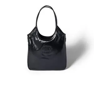 Black Polished Calfskin Totes