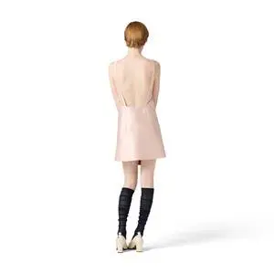 Miu Miu Silk And Wool Mini-dress